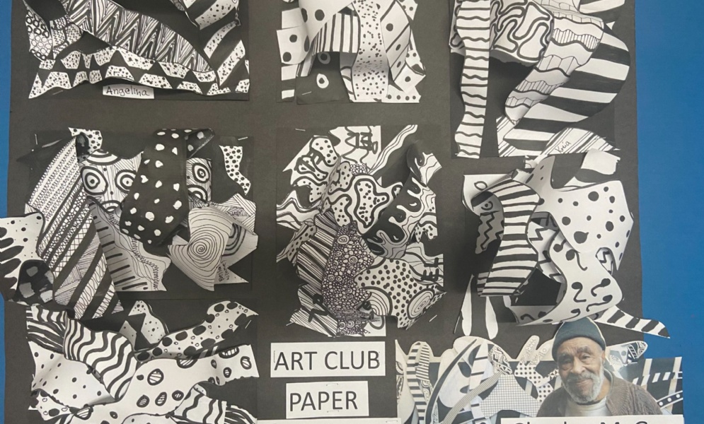 Caroline Chisholm School - Paper sculptures in KS3 Art Club